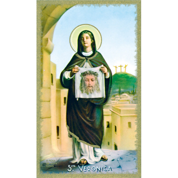 St. Veronica Prayer Card Prayer to the Holy Face | Gannon's Prayer Card Co.