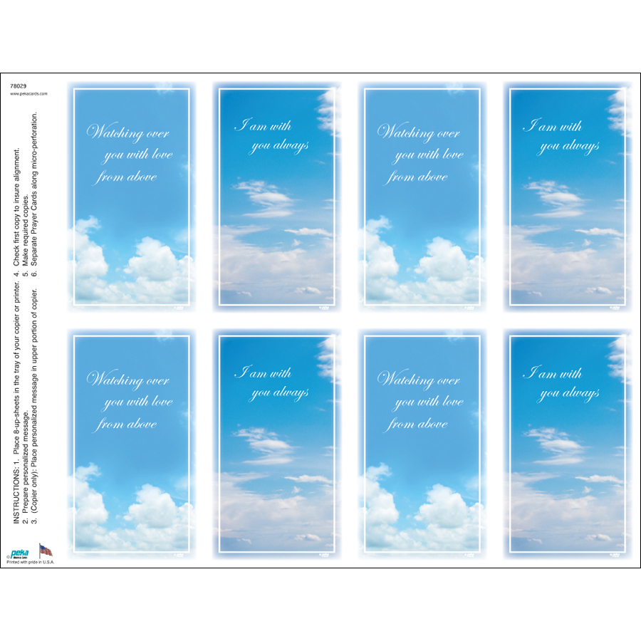 Premium Print Your Own Prayer Card Sheets | Product categories | Gannon ...